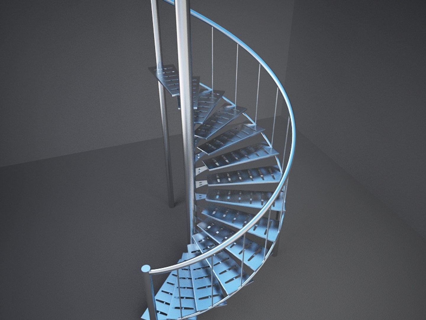 3d spiral stairs model
