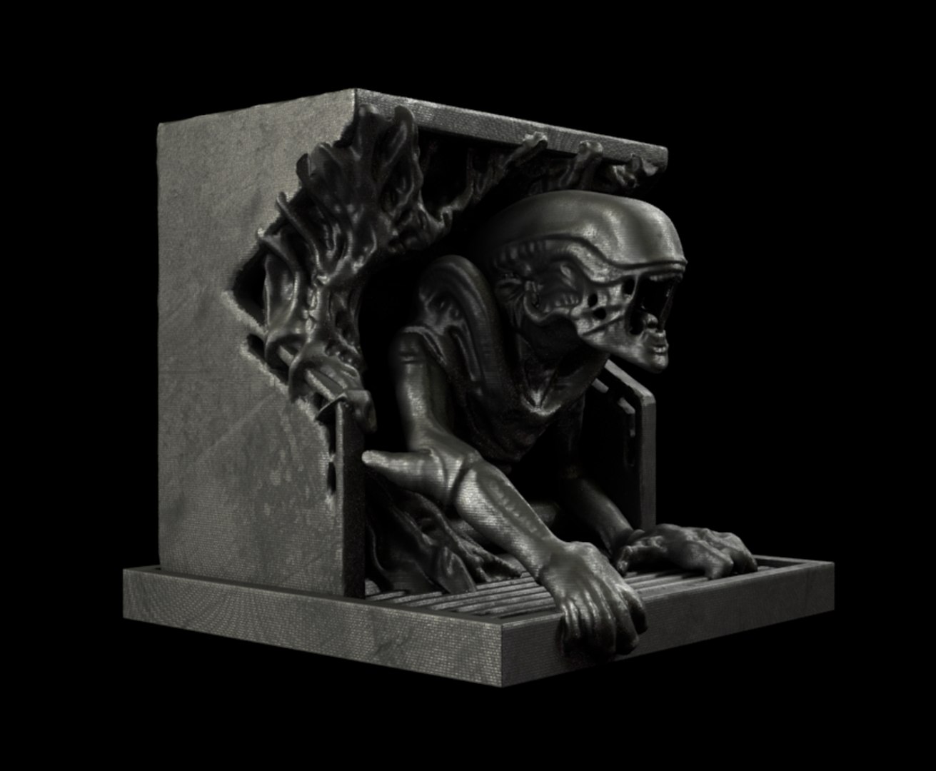 3D alien statue - TurboSquid 1160740