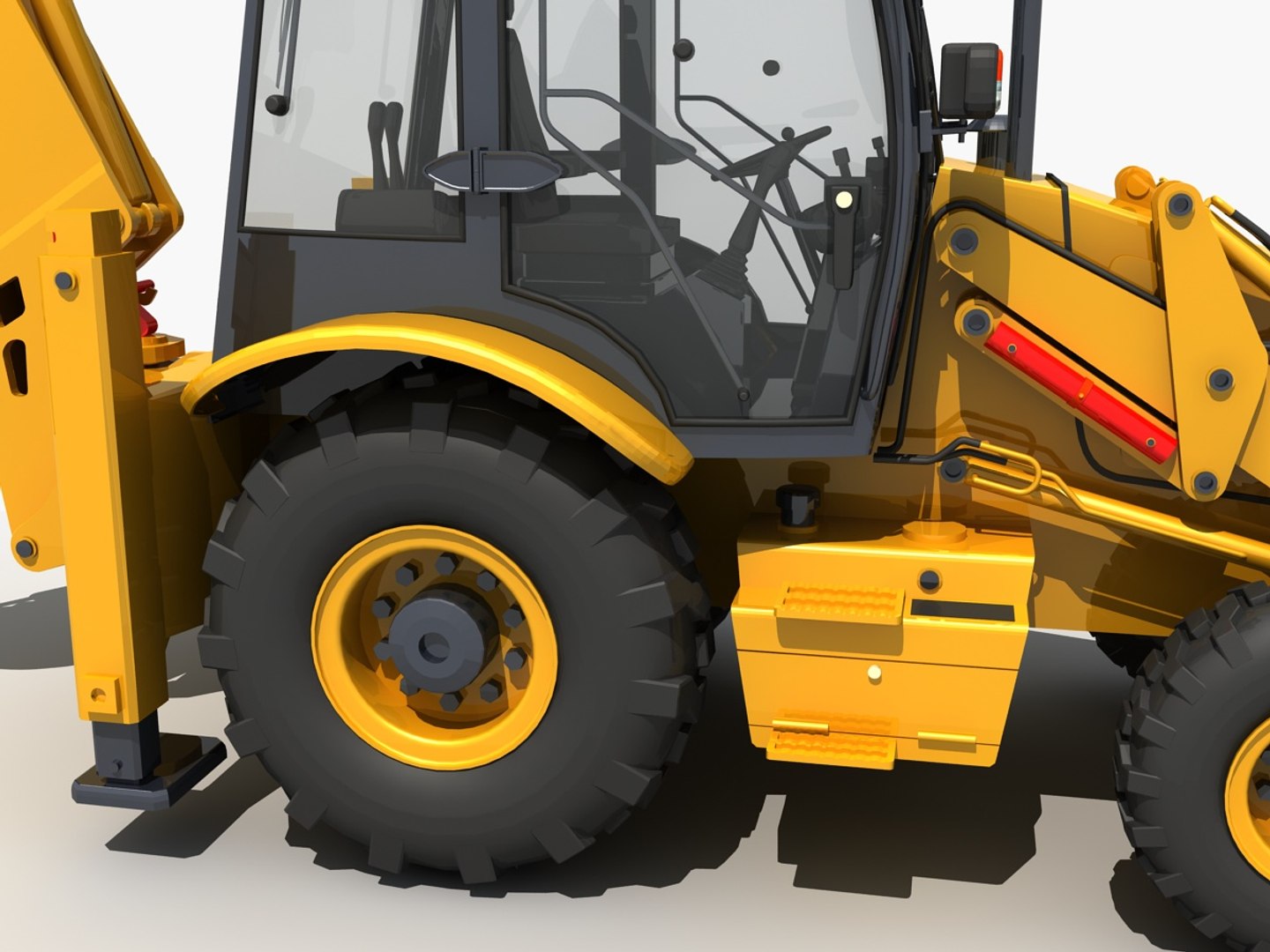 Backhoe Loader 3D Model - TurboSquid 1236167