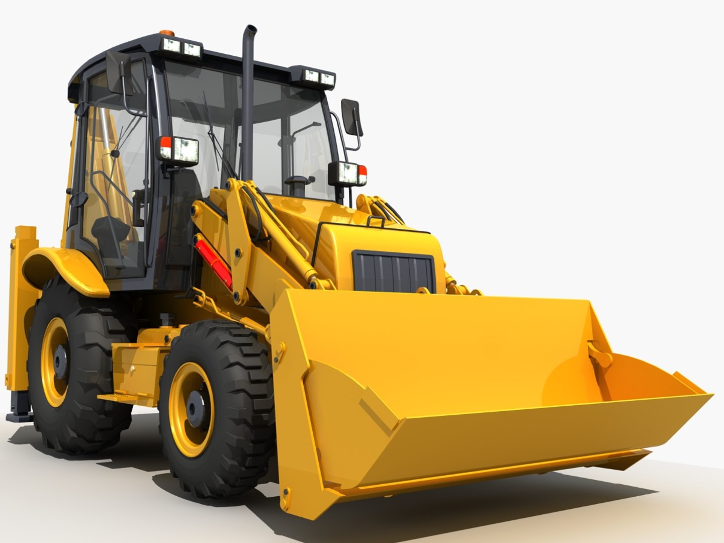 Backhoe Loader 3D Model - TurboSquid 1236167