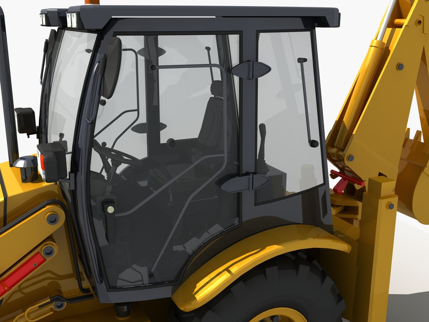Backhoe Loader 3D Model - TurboSquid 1236167