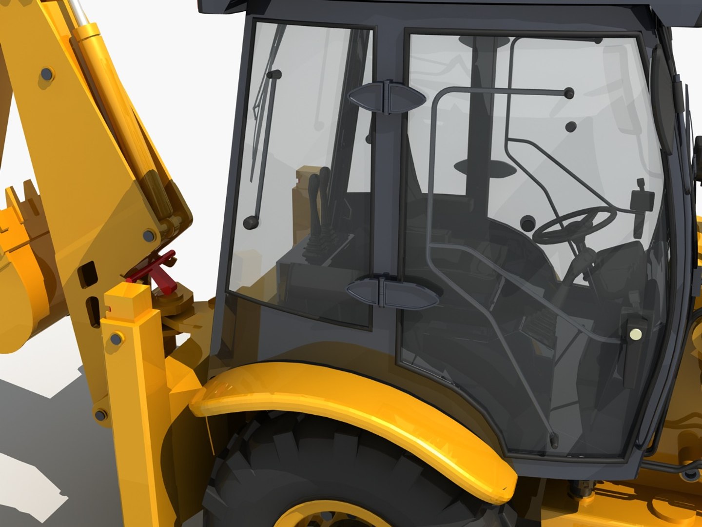 Backhoe Loader 3D Model - TurboSquid 1236167