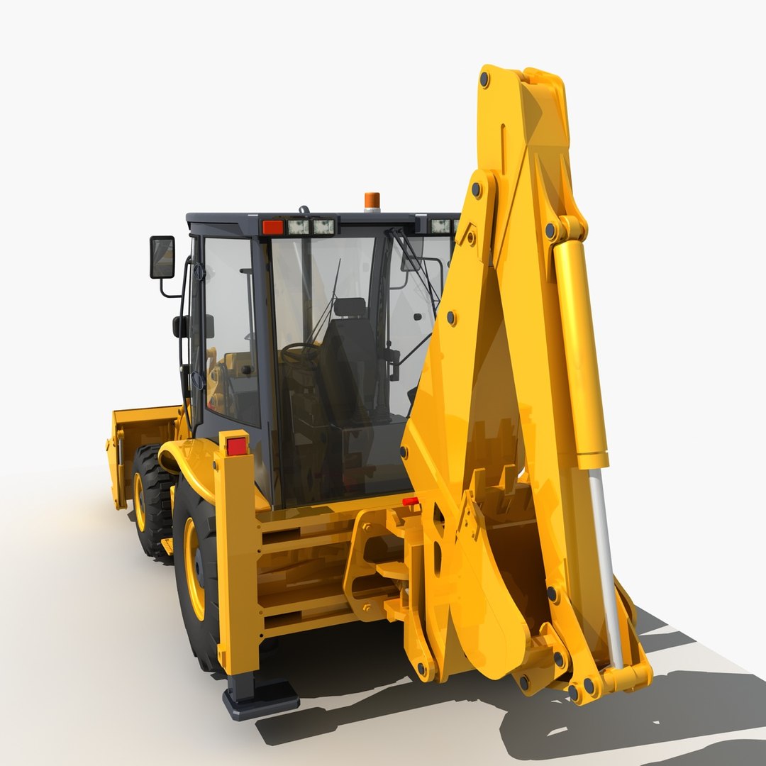 Backhoe Loader 3D Model - TurboSquid 1236167