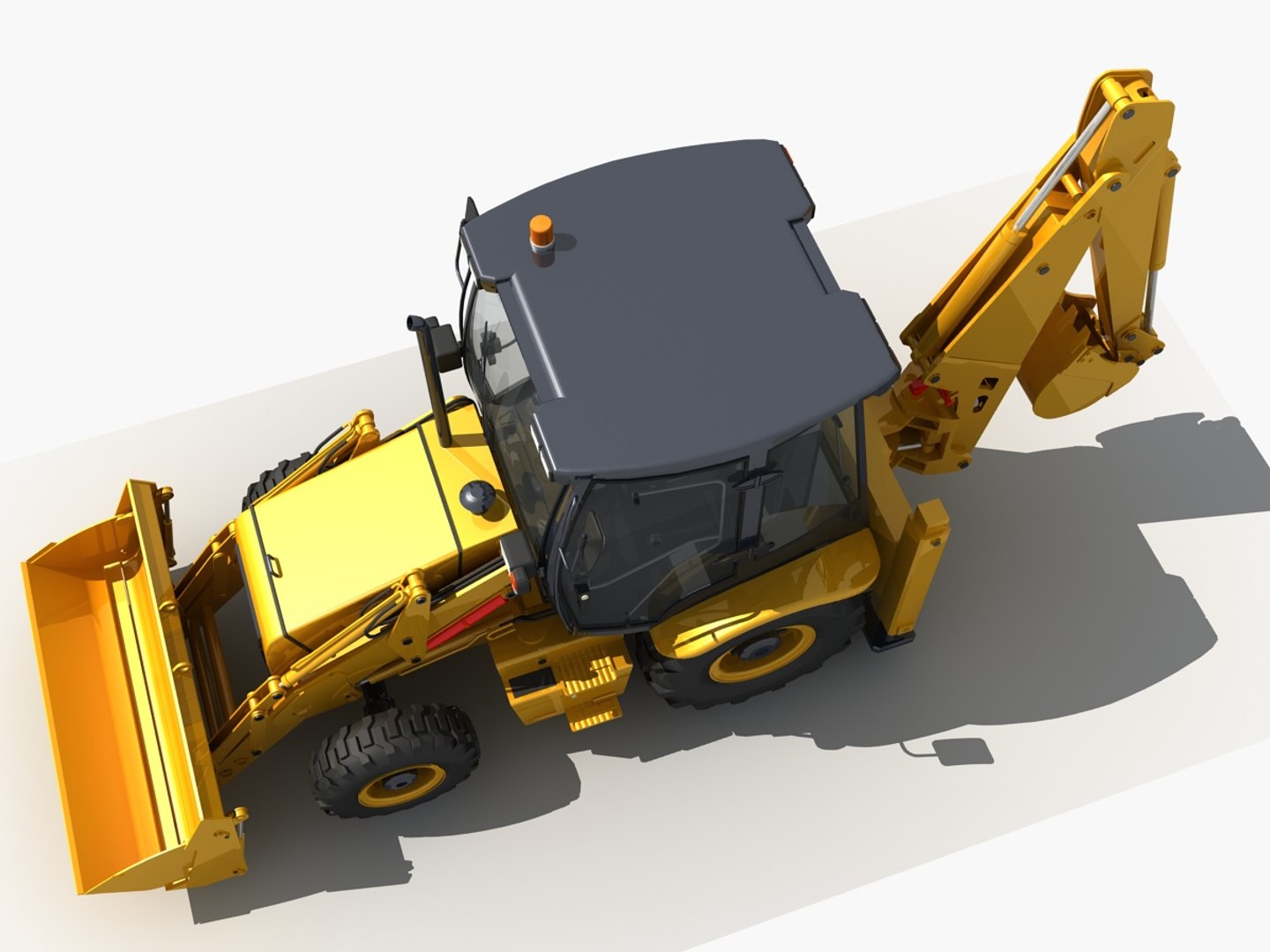 Backhoe Loader 3D Model - TurboSquid 1236167