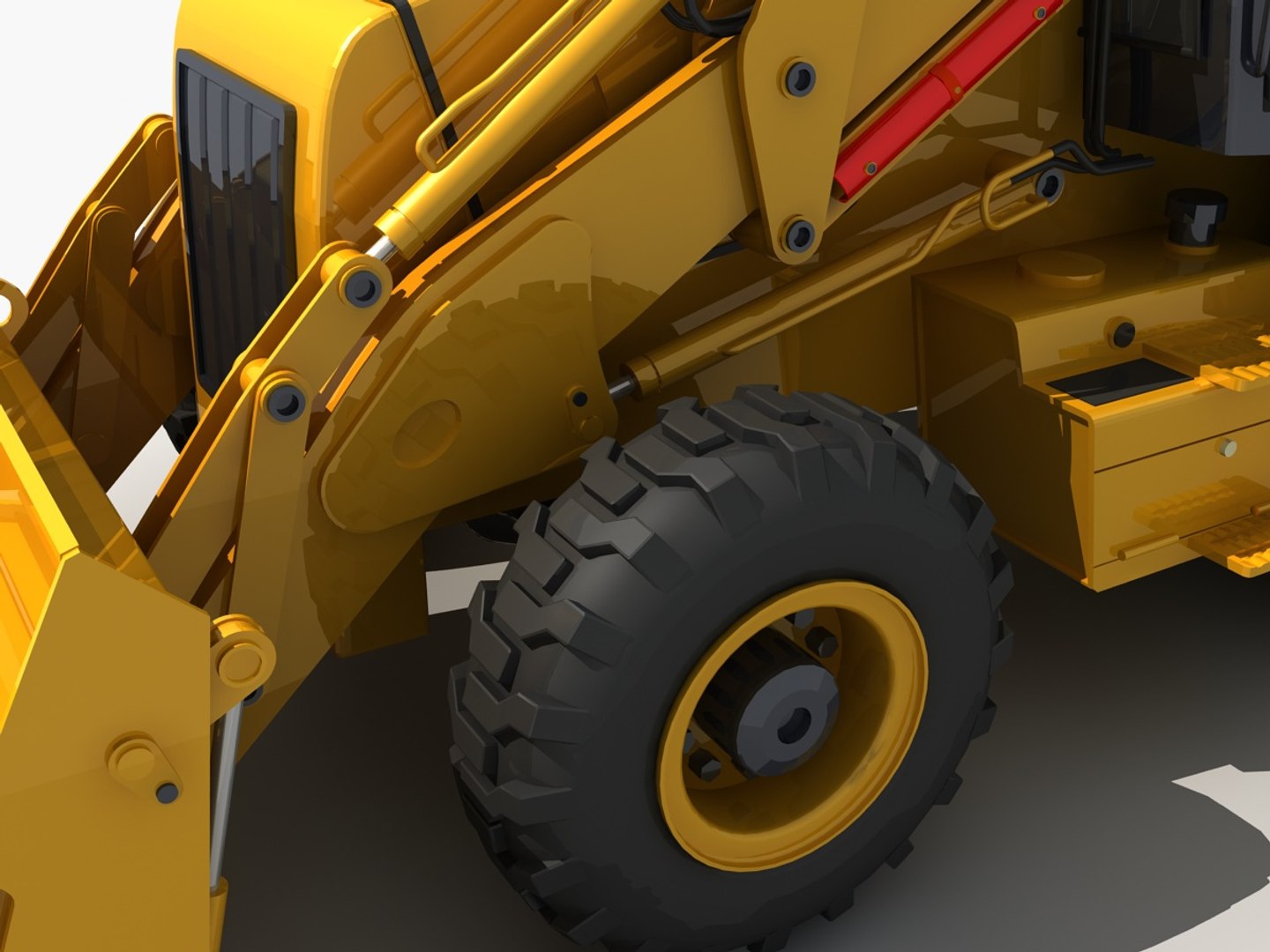 Backhoe Loader 3D Model - TurboSquid 1236167