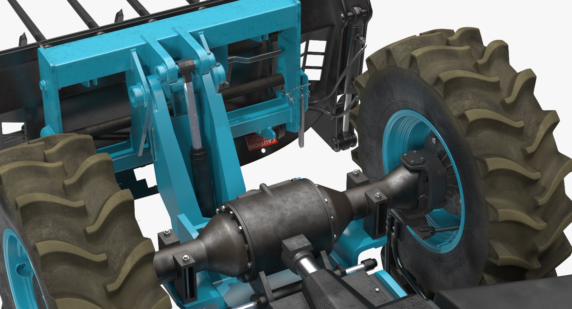 Hydraulic telehandler grabber generic 3D model - TurboSquid 1410992