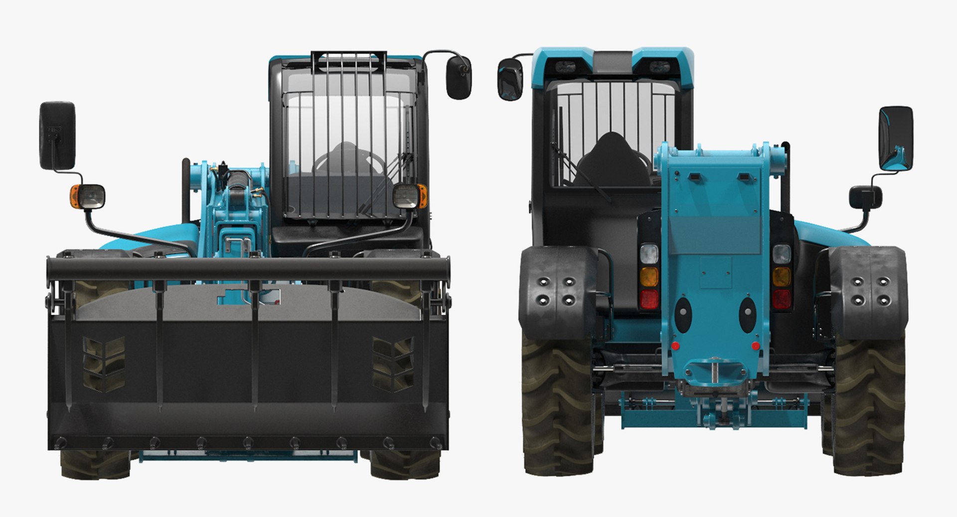 Hydraulic telehandler grabber generic 3D model - TurboSquid 1410992