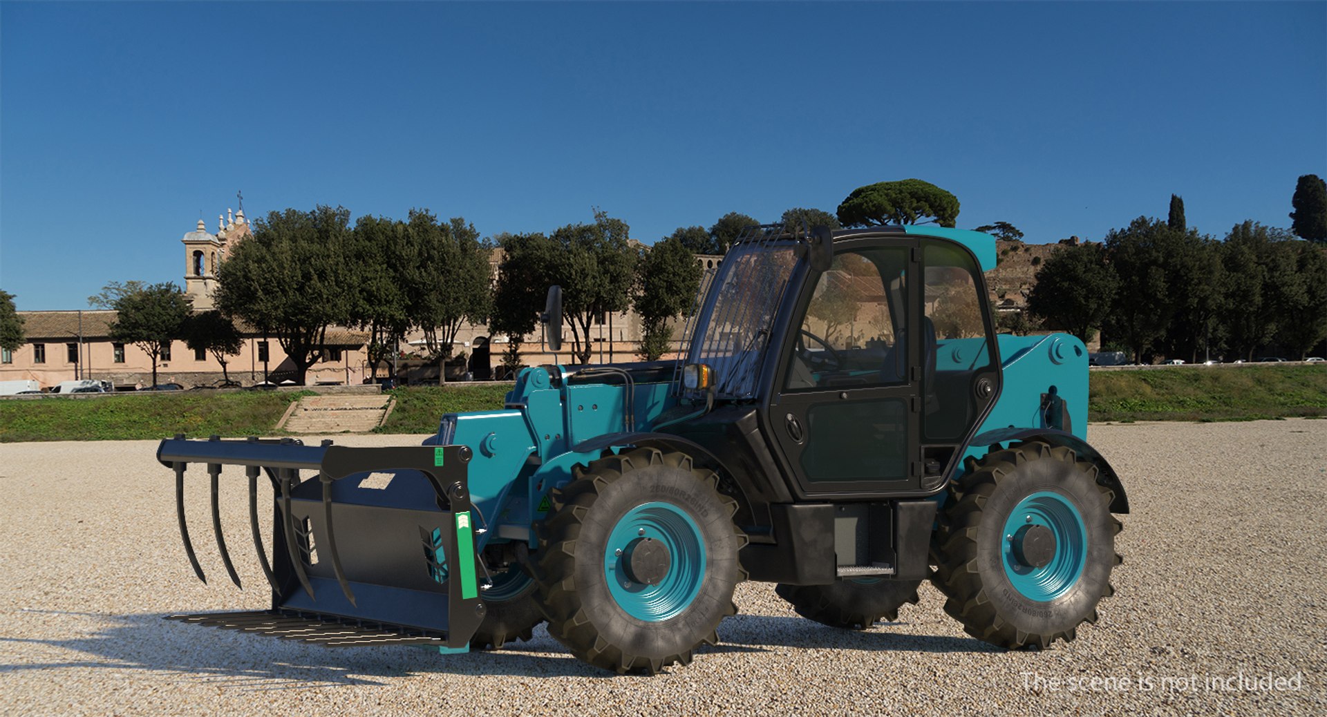 Hydraulic Telehandler Grabber Generic 3D Model - TurboSquid 1410992