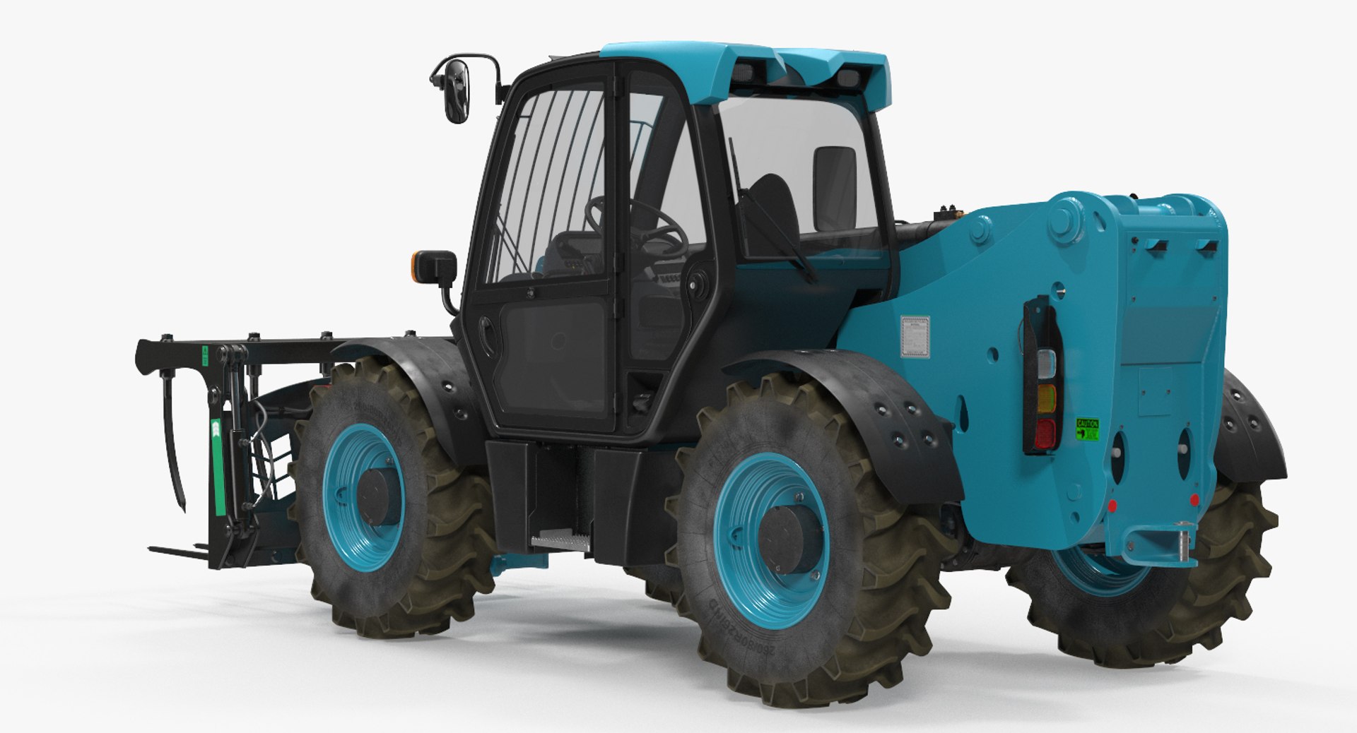 Hydraulic telehandler grabber generic 3D model - TurboSquid 1410992
