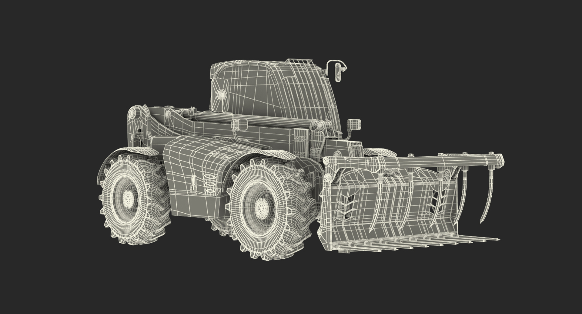 Hydraulic Telehandler Grabber Generic 3D Model - TurboSquid 1410992