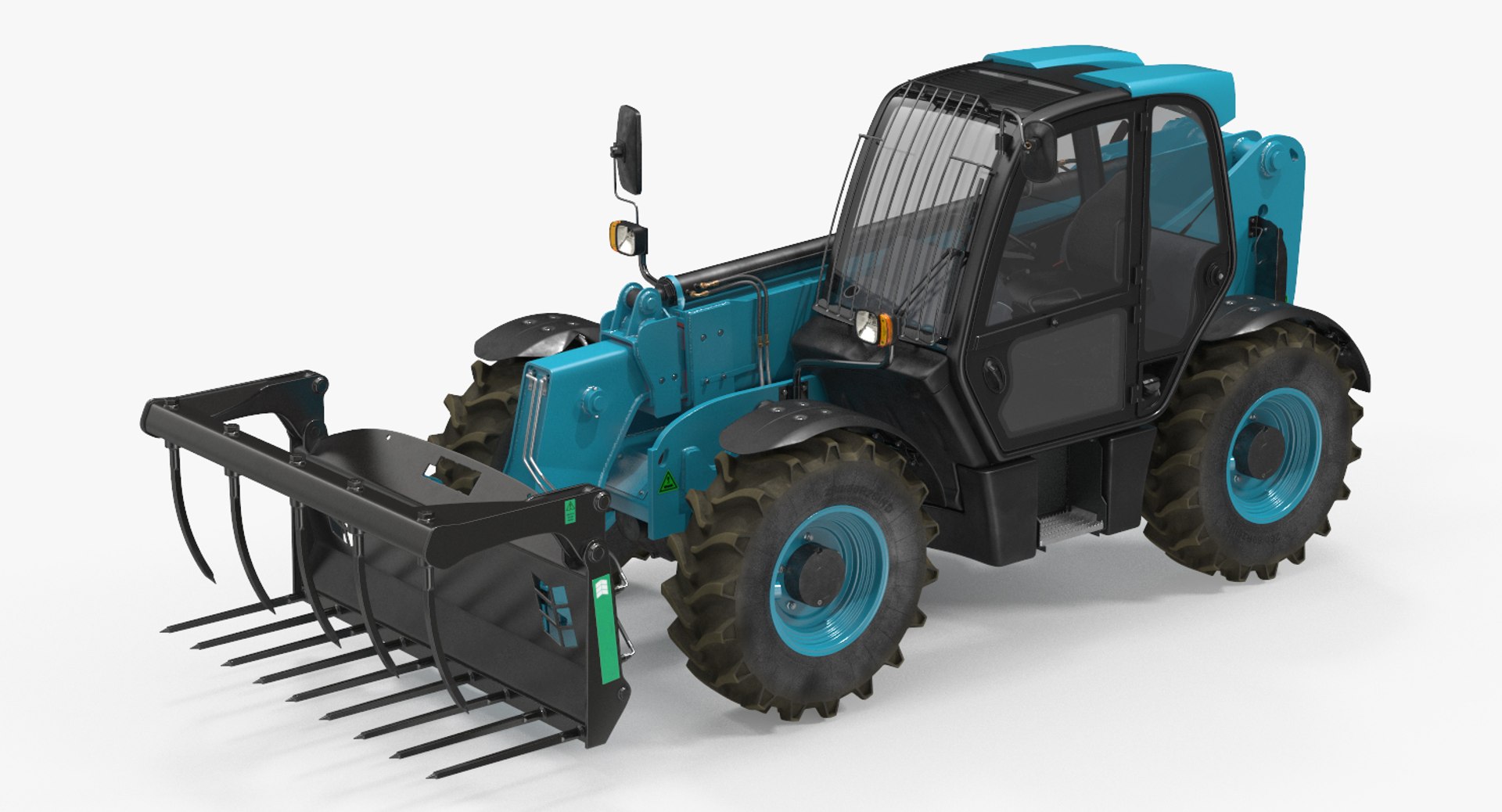 Hydraulic Telehandler Grabber Generic 3D Model - TurboSquid 1410992