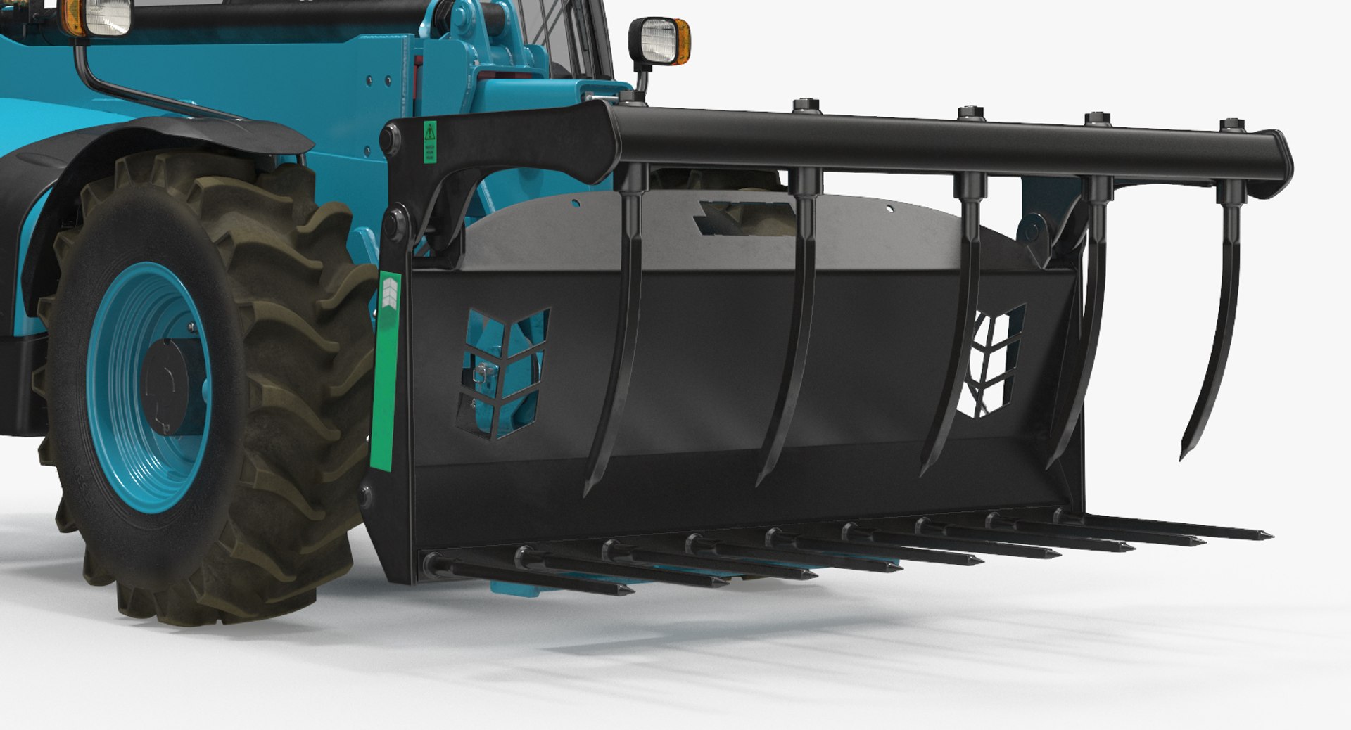 Hydraulic telehandler grabber generic 3D model - TurboSquid 1410992