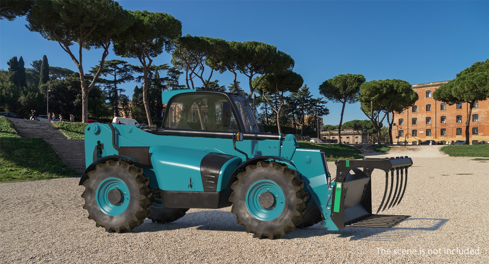 Hydraulic Telehandler Grabber Generic 3D Model - TurboSquid 1410992