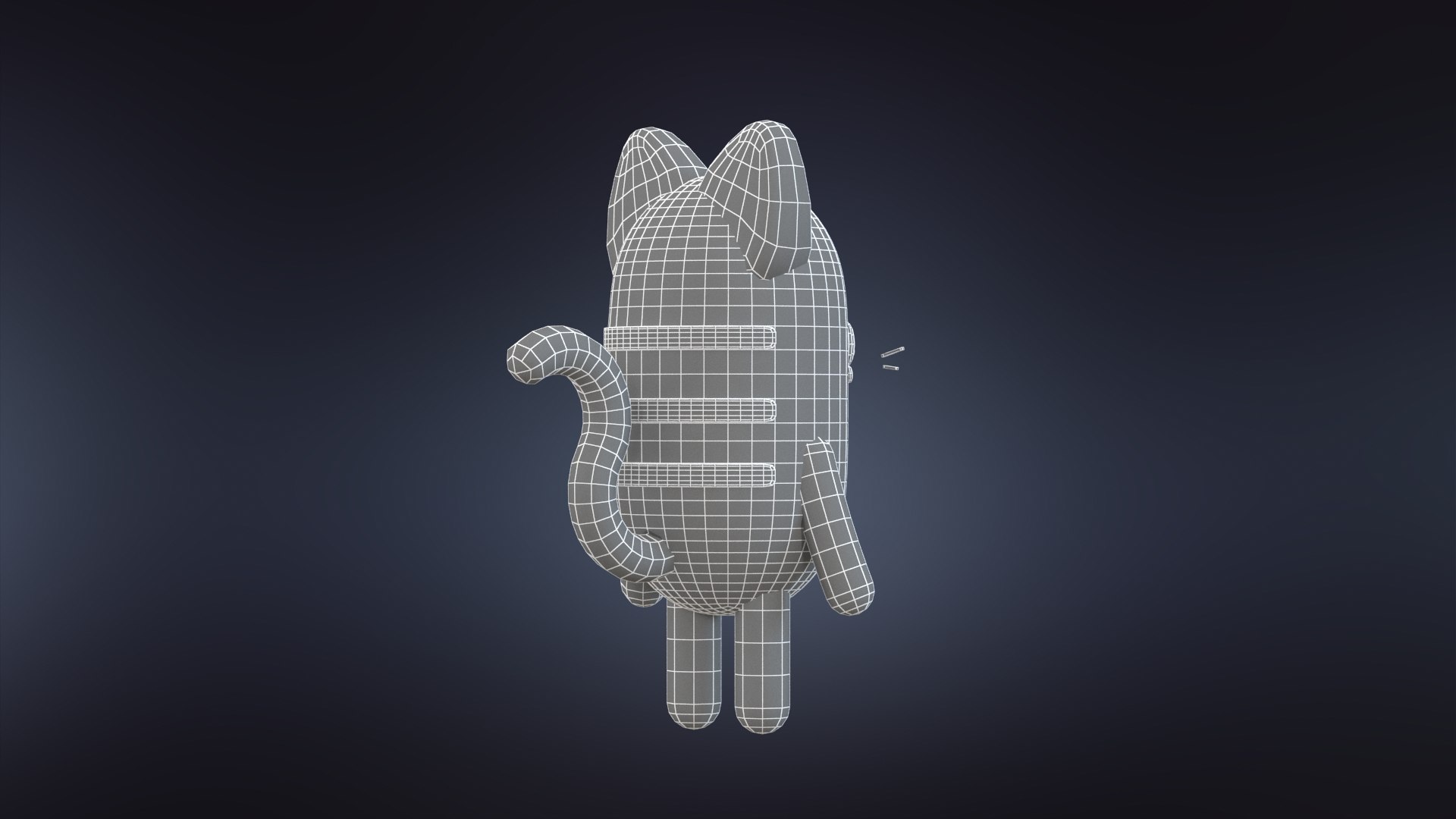 Cute cartoon cat 3D model - TurboSquid 1628116