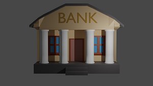 Blender Bank Models | TurboSquid