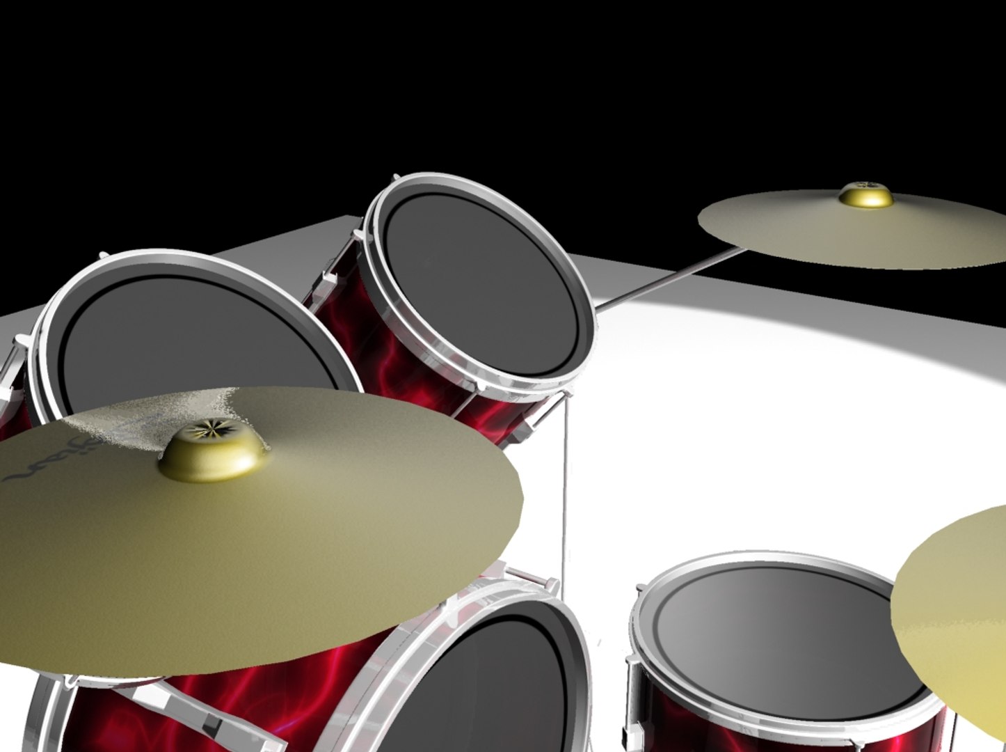 3d Drum Set Model