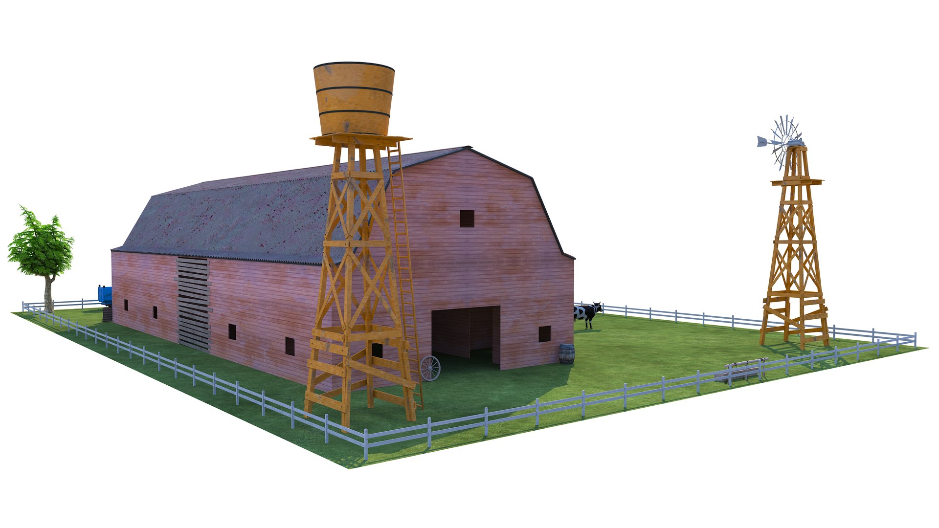 Detailed Farm Barn 3D - TurboSquid 2268966