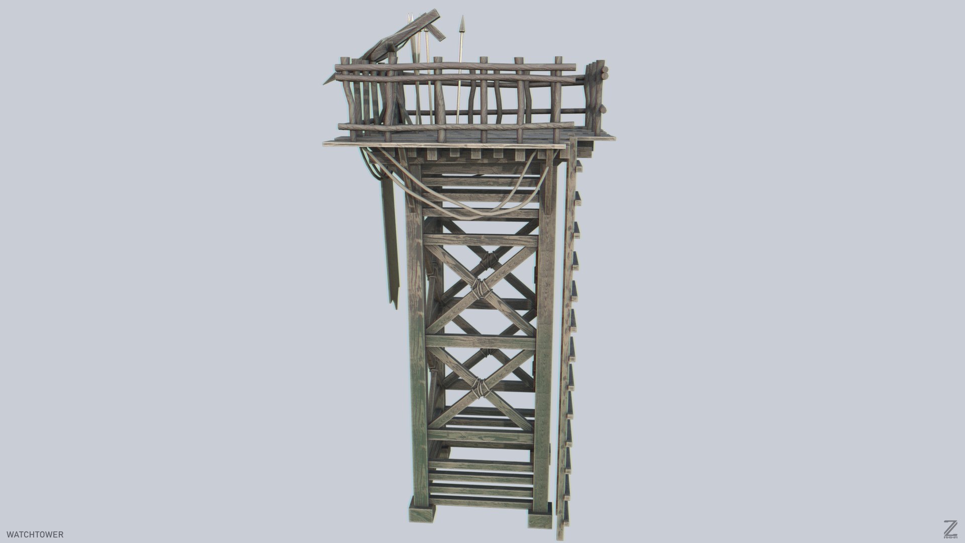Watchtower Model - TurboSquid 2404784