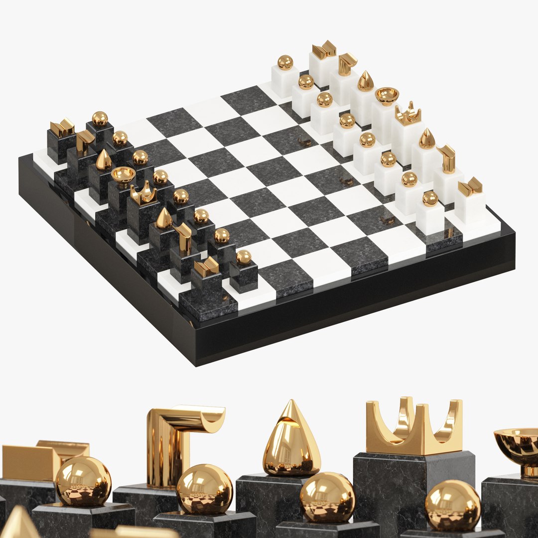 3D Model L-OBJET Chess Set - TurboSquid 2262269