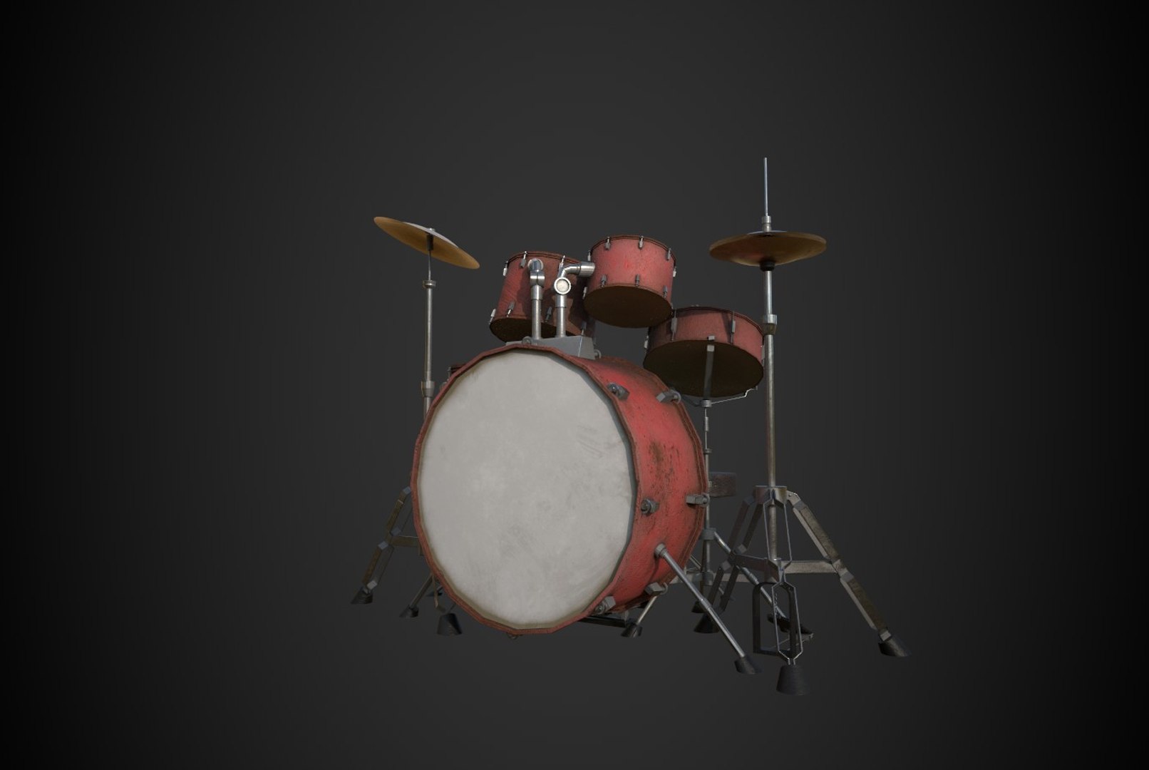 3D Drum Set model - TurboSquid 1968303