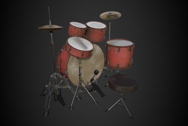 3D Drum Set model - TurboSquid 1968303