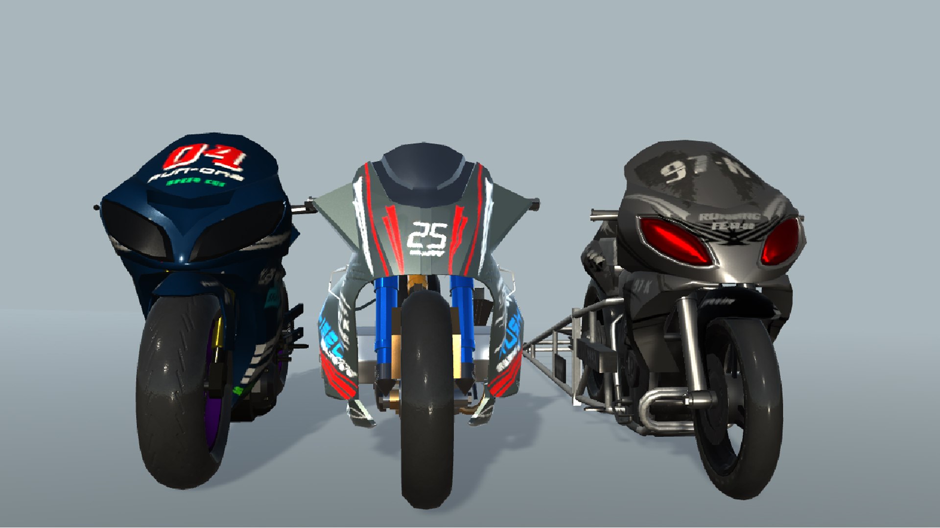 Drag Race Bikes Model - TurboSquid 1872245