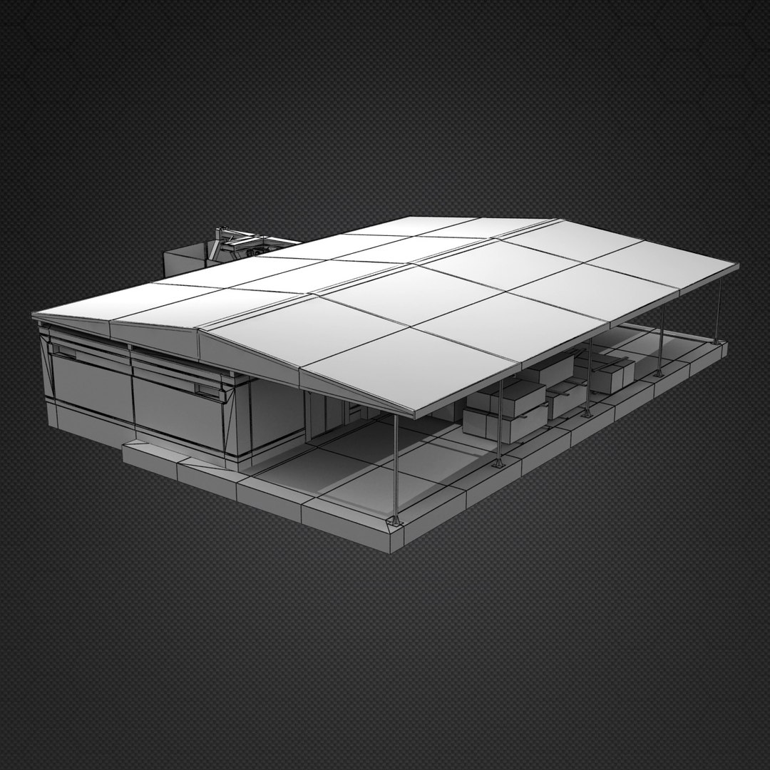 3d model sci-fi exterior set