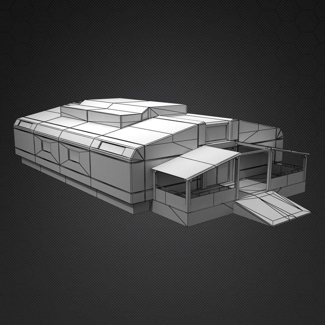 3d model sci-fi exterior set