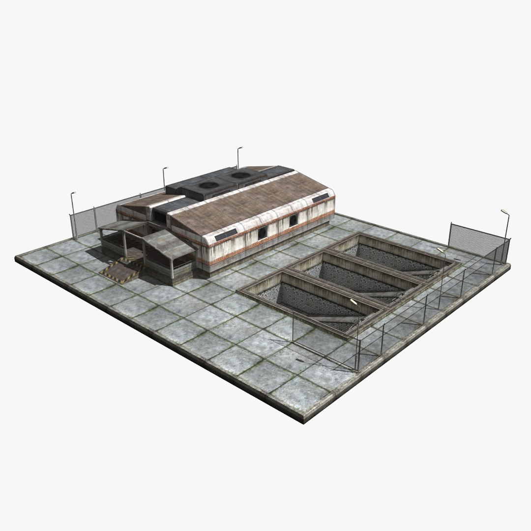 3d model sci-fi exterior set