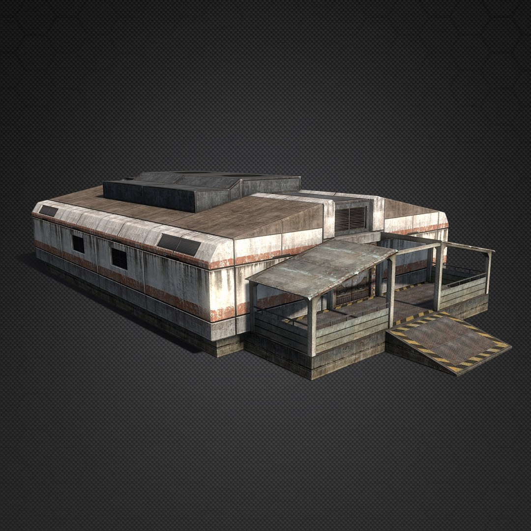 3d model sci-fi exterior set