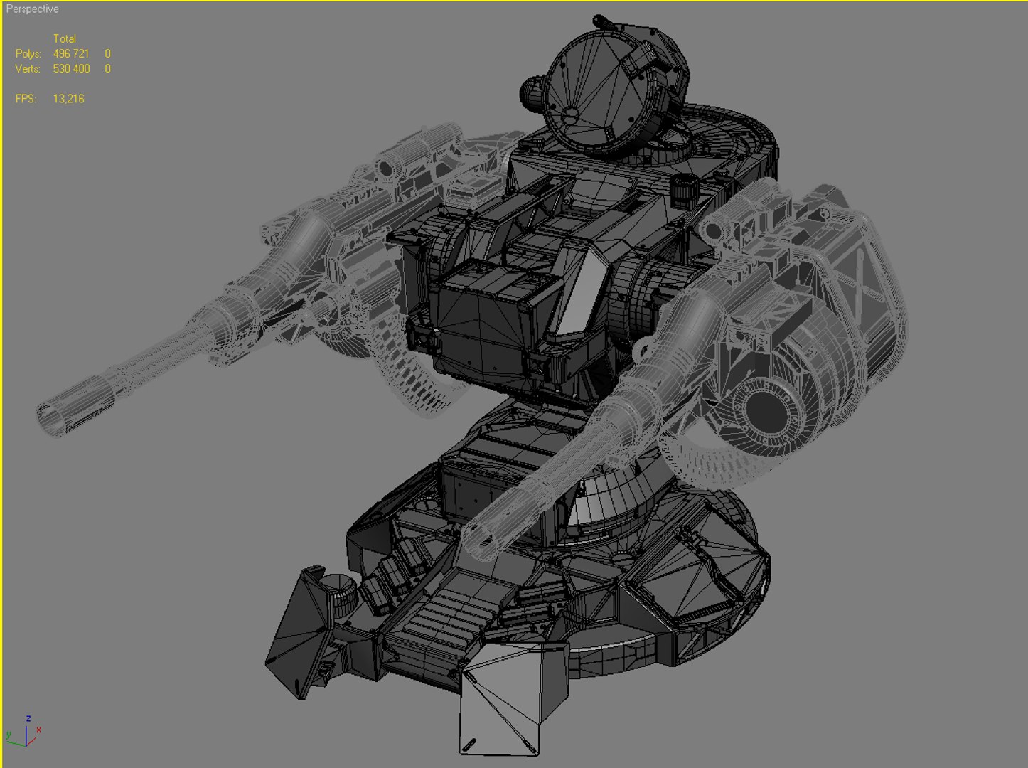 3d Guns Turret