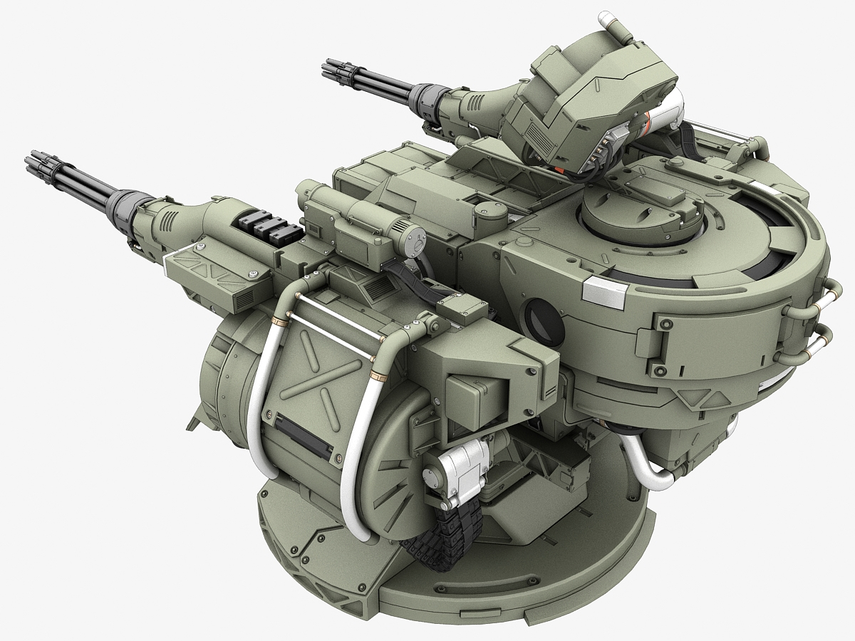 3d guns turret