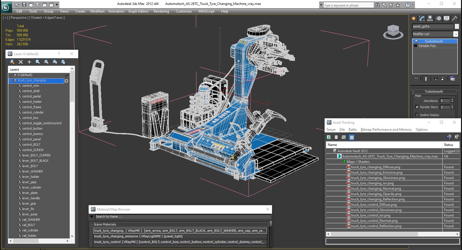 3D model automotech as-26tc truck tyre - TurboSquid 1424420
