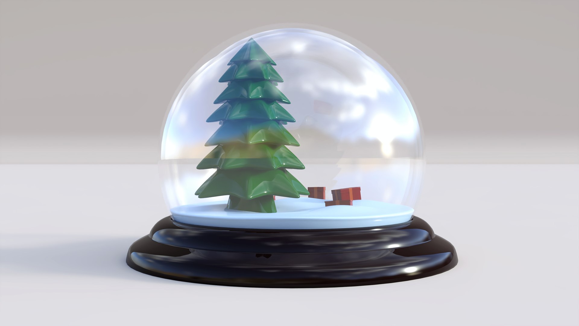 3D Model Snow Globe Low-poly 3D Model - TurboSquid 2312677