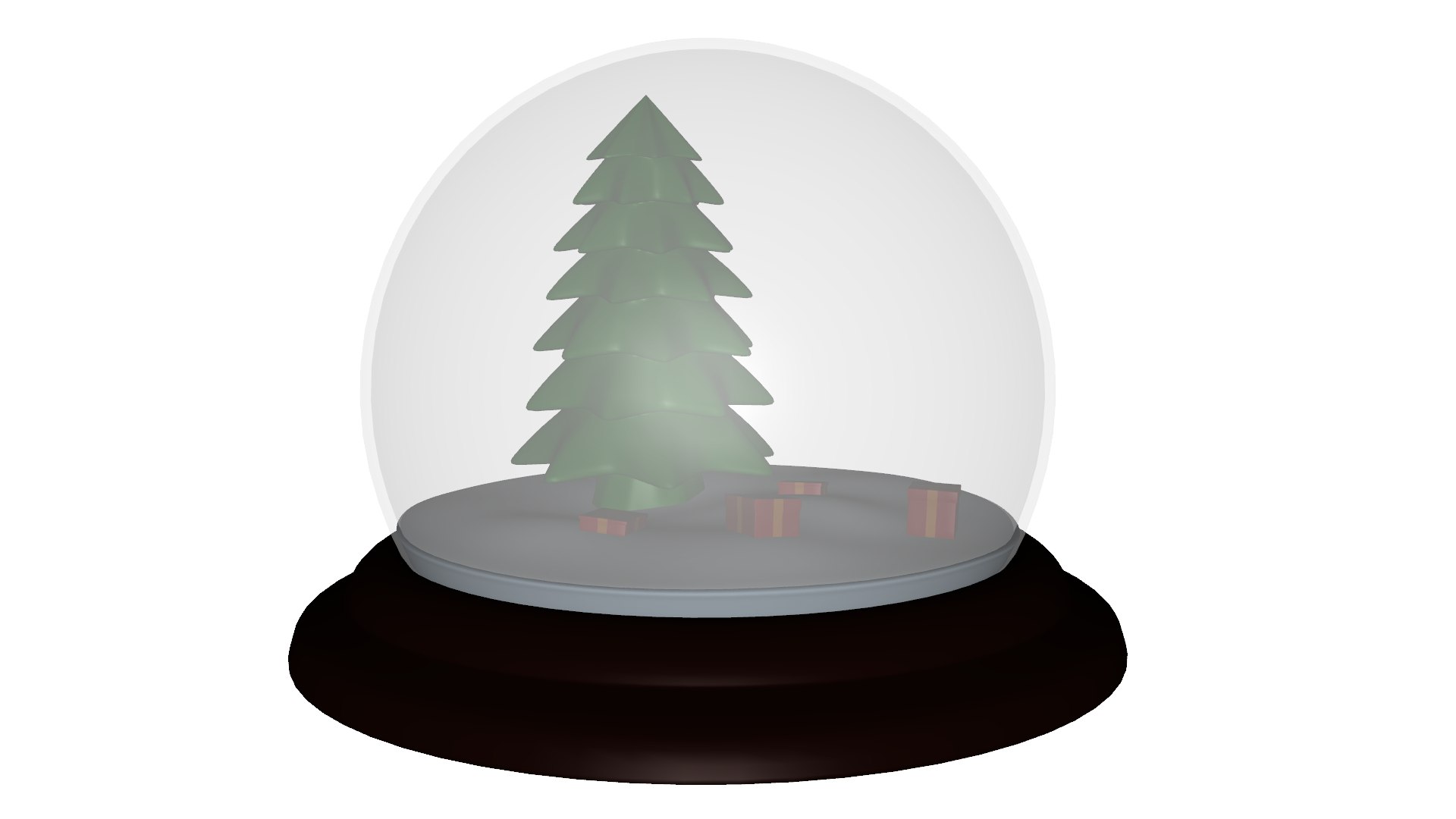 3D Model Snow Globe Low-poly 3D Model - TurboSquid 2312677