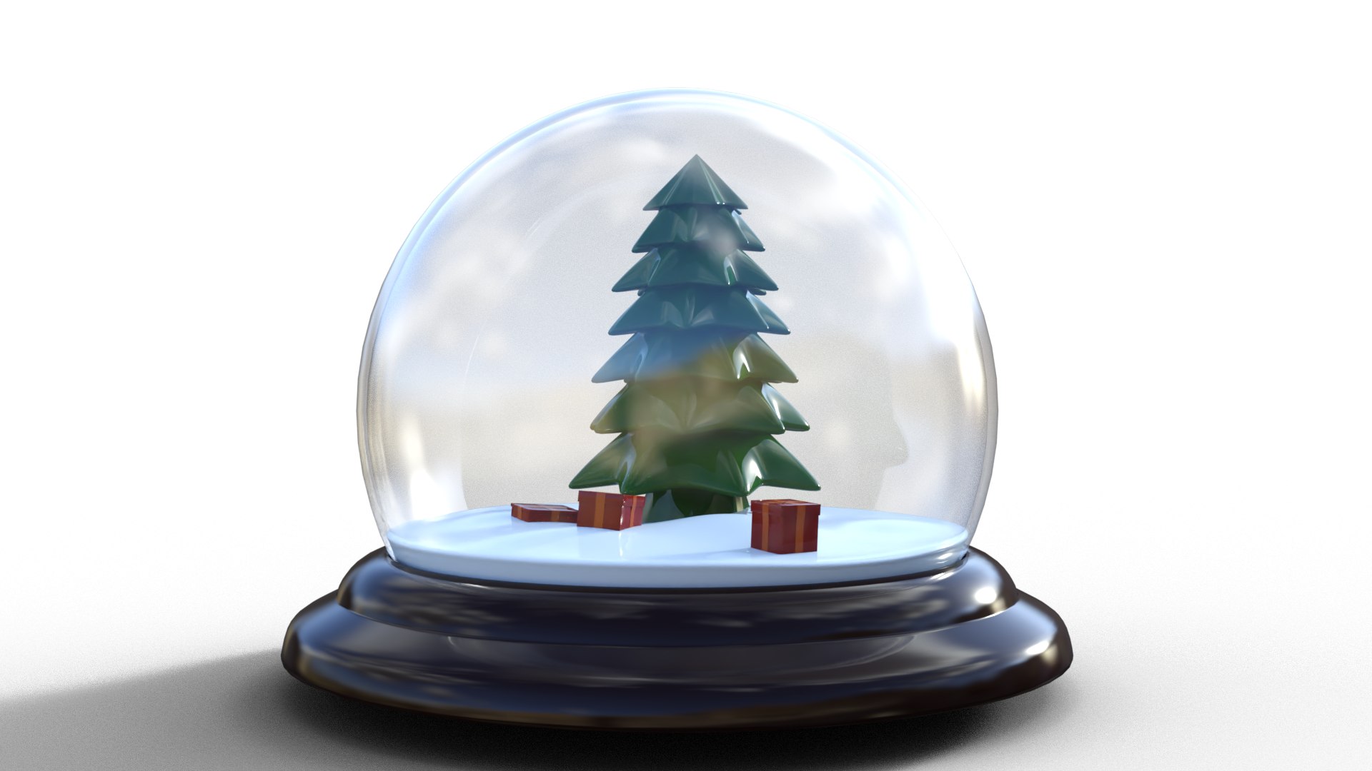 3D Model Snow Globe Low-poly 3D Model - TurboSquid 2312677