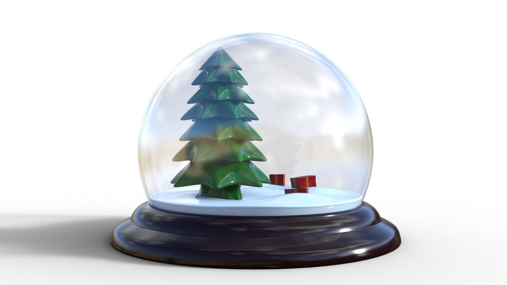 3D Model Snow Globe Low-poly 3D Model - TurboSquid 2312677
