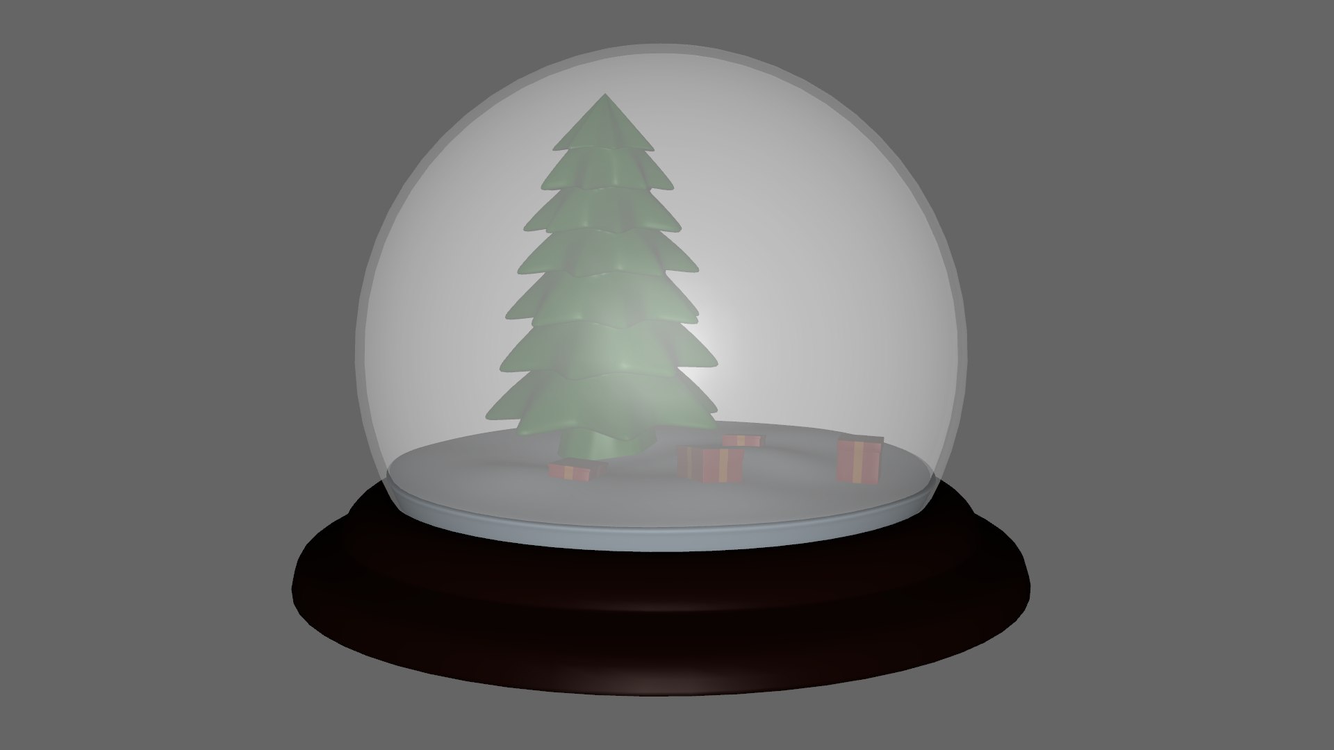 3D Model Snow Globe Low-poly 3D Model - TurboSquid 2312677