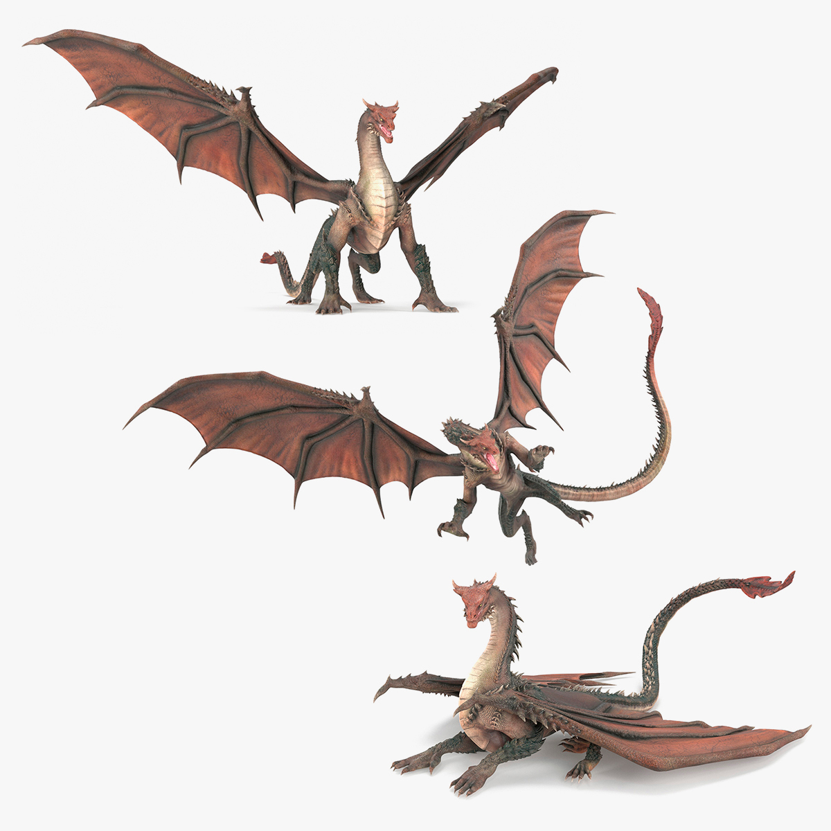 modelo 3d Colección de dragones fantásticos - TurboSquid 2181067