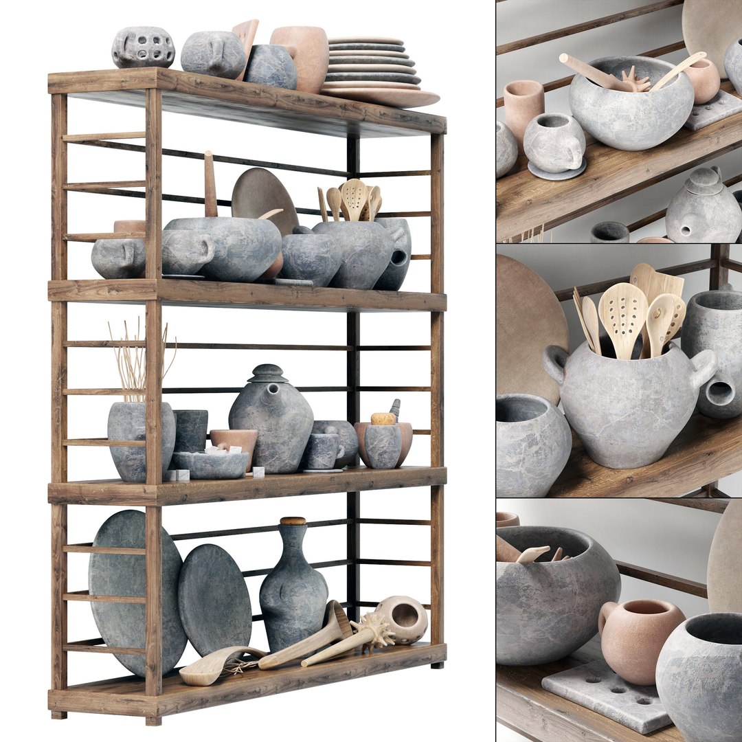 Modern pottery and vessel handicraft models 3D model - TurboSquid 2056532