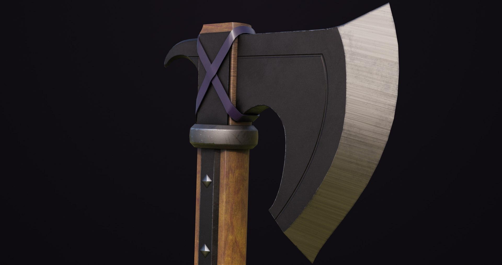 Battle Axe 14 Violet Handle All PBR Unity UE Textures 3D - TurboSquid 2060230