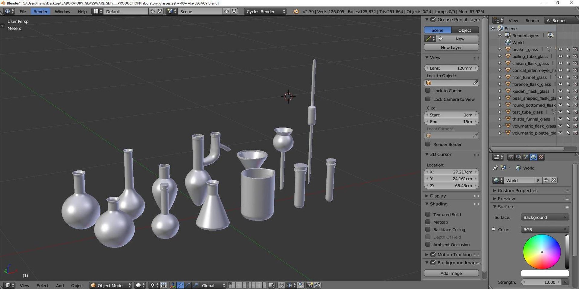 3D Set Chemistry Lab Glassware - TurboSquid 1247991