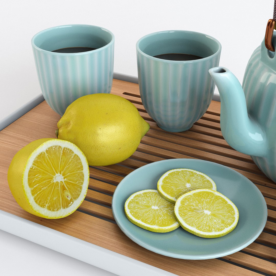Tea Set 3D Model - TurboSquid 1869895