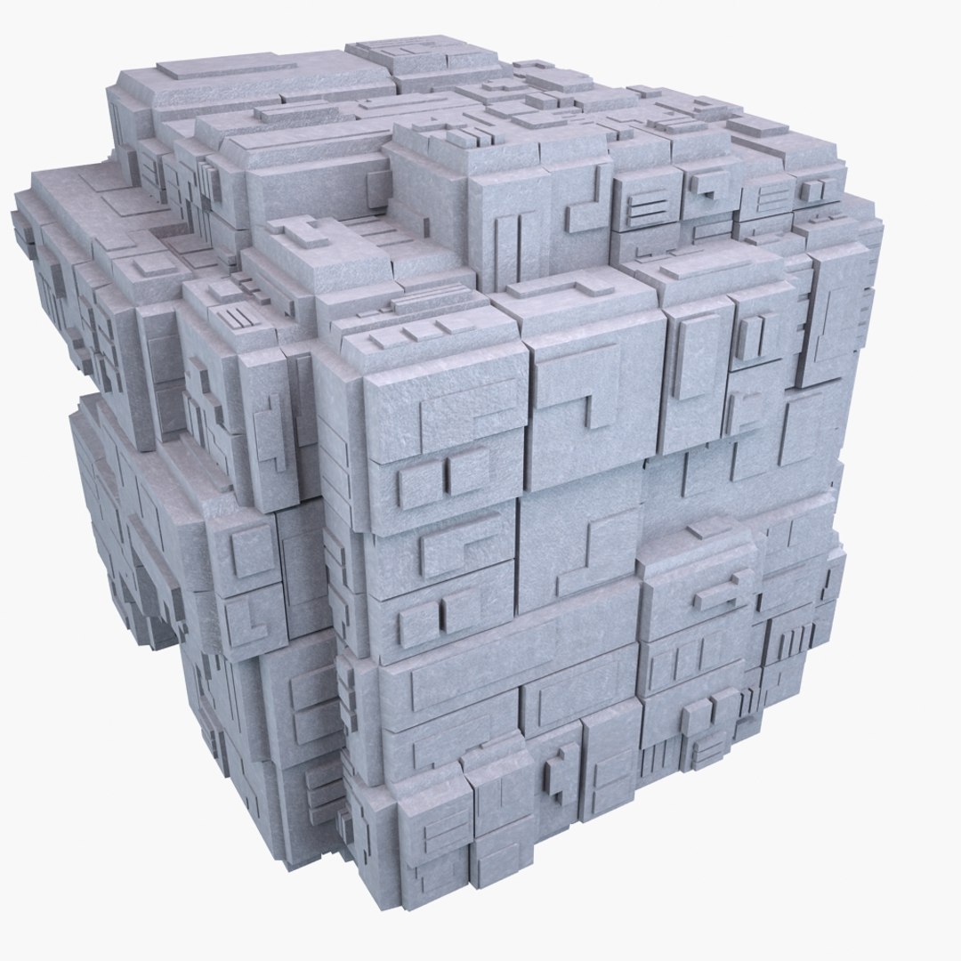 3d Model Sci-fi Cube Mht-05