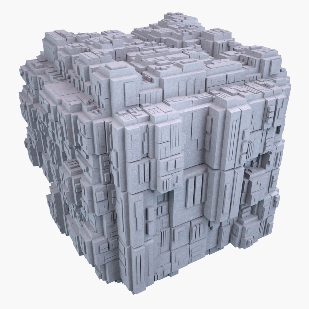 3d Model Sci-fi Cube Mht-05