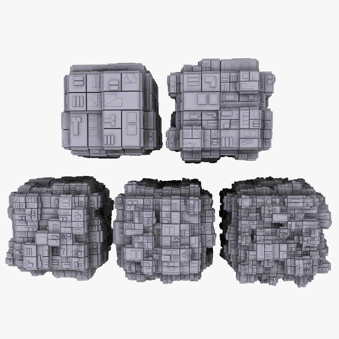 3d Model Sci-fi Cube Mht-05