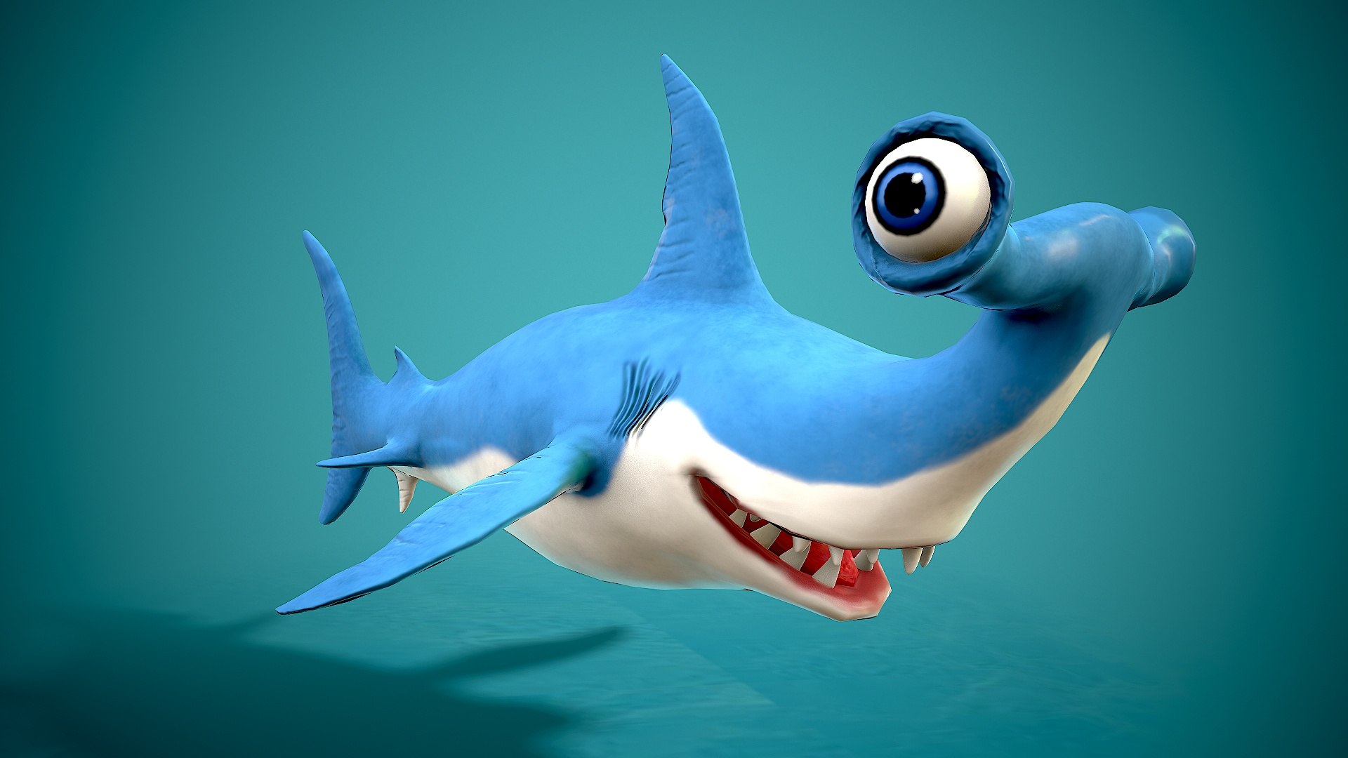 Cartoon Sharks Pack 3D - TurboSquid 2123348