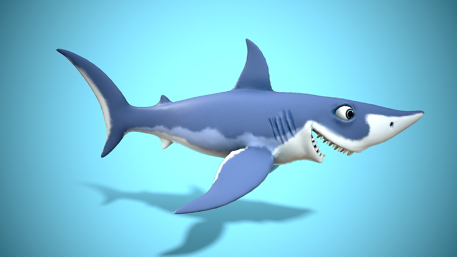 Cartoon Sharks Pack 3D - TurboSquid 2123348