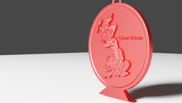 3D Great Britain Relief Map model - TurboSquid 1813022