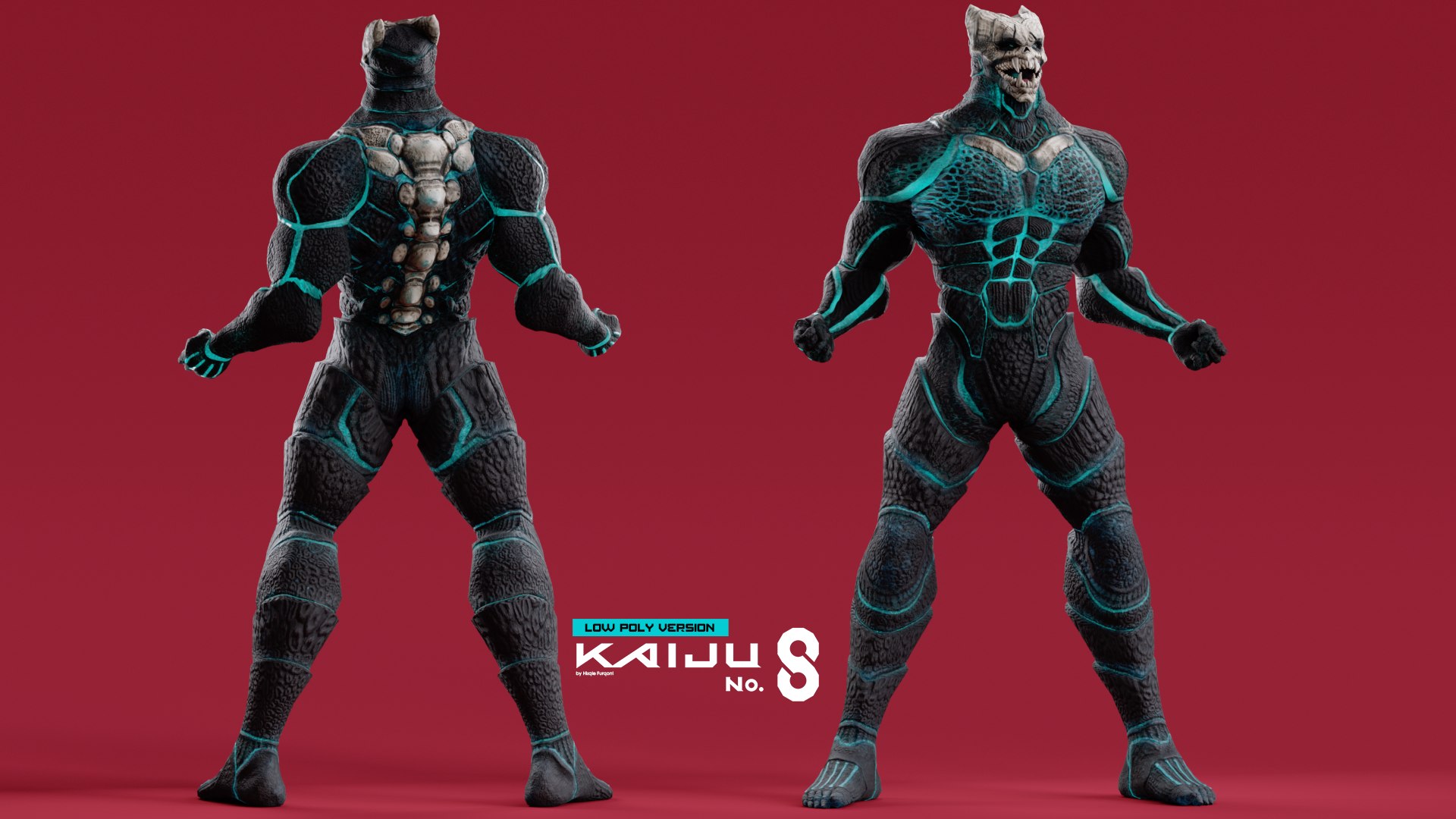 3D Low Poly - Kaiju No 8 - Hibino Kafka Model - TurboSquid 2246508